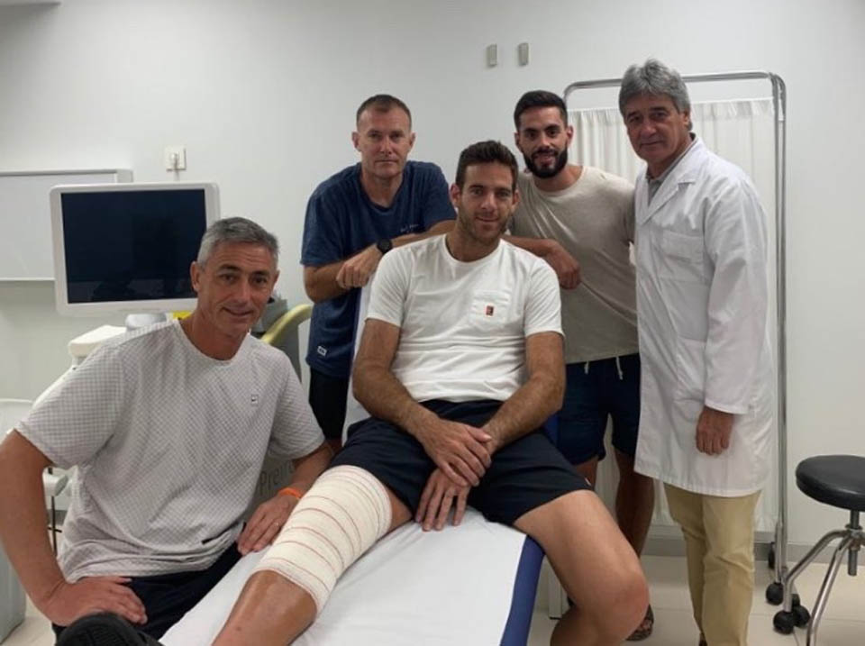 Del Potro, de visita de control tras la operación