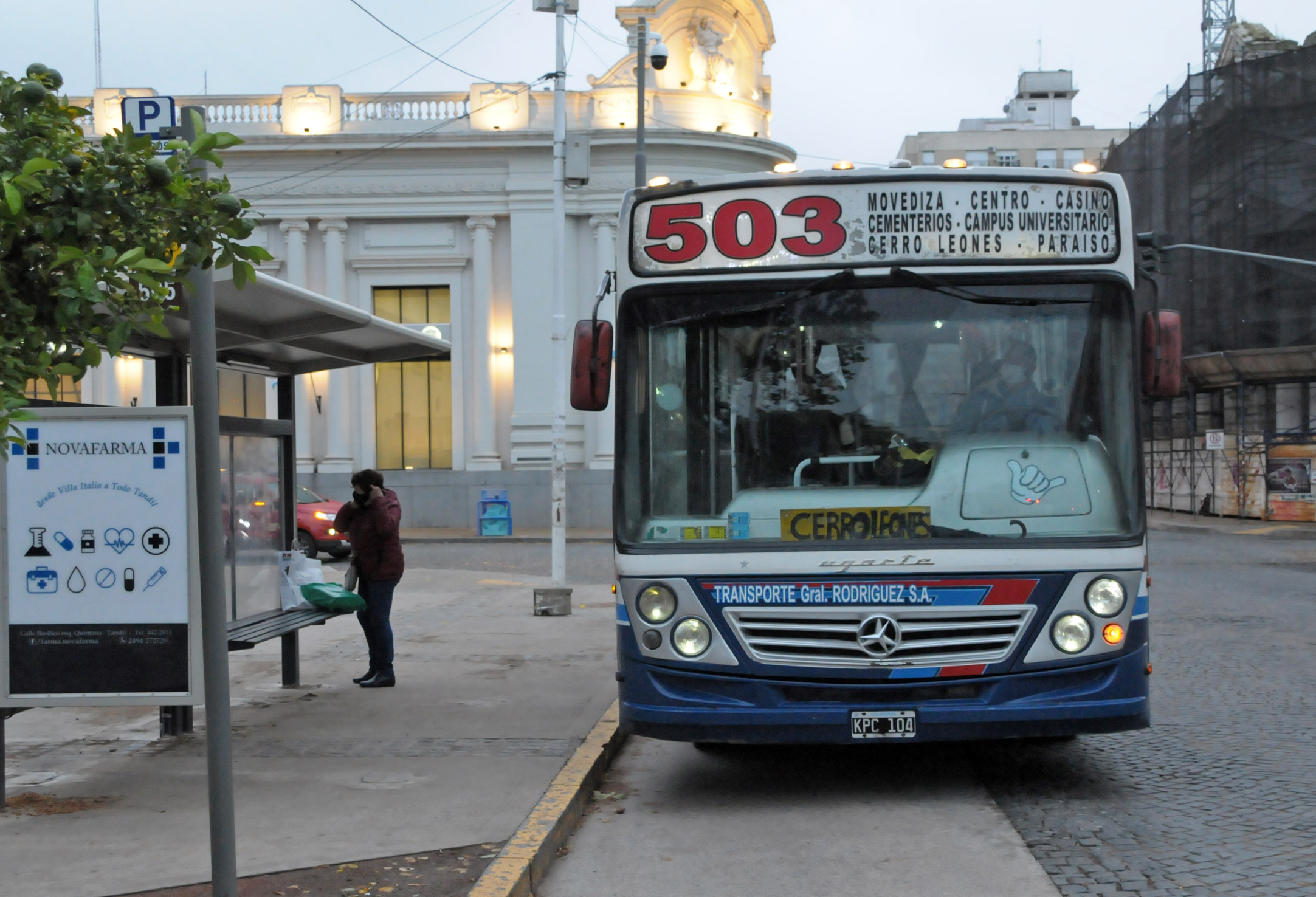 Por el arreglo del adoquinado, cambiarán hoy el recorrido de la línea 503