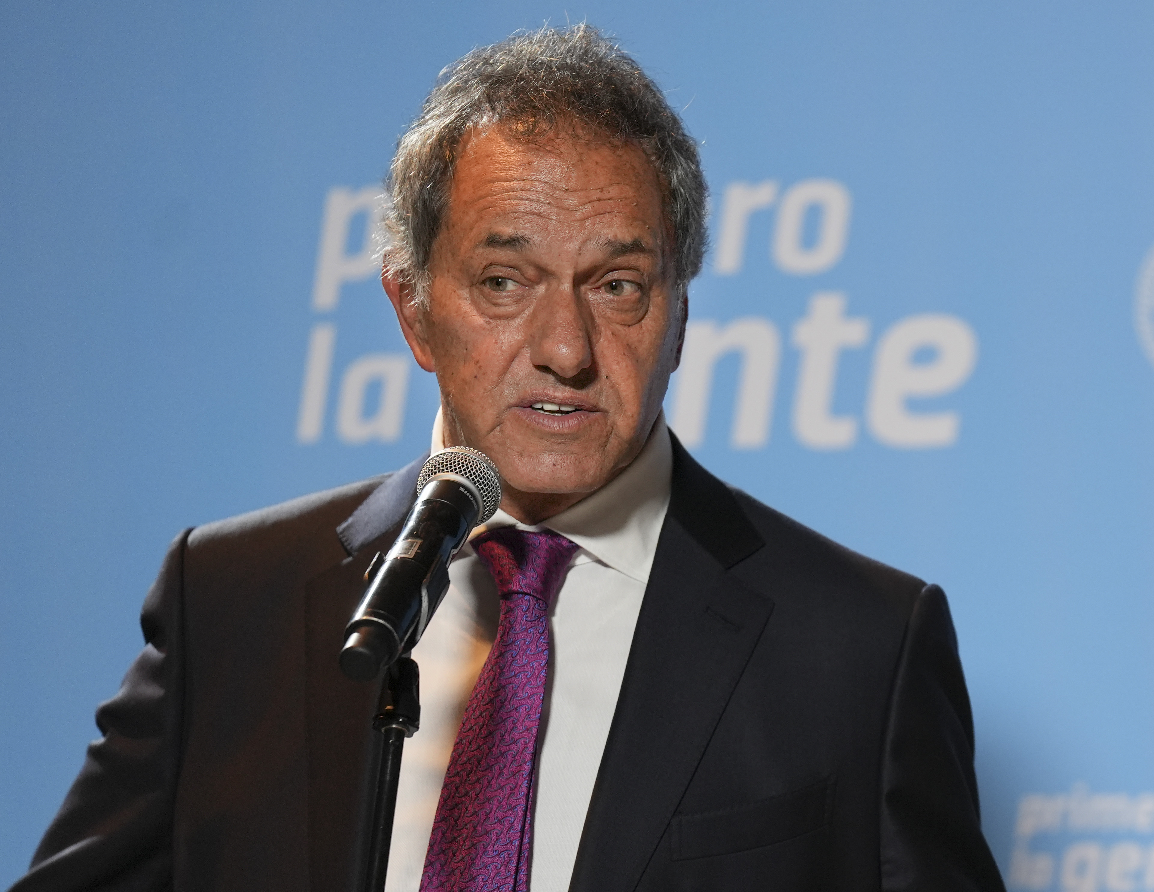 Scioli: "No es un problema de cartel, es responsabilidad y compromiso"
