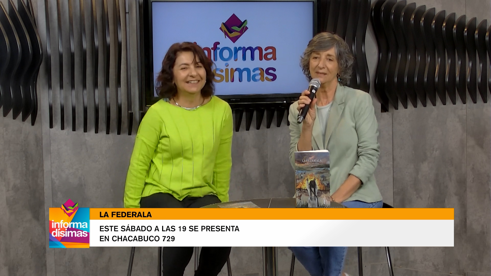 Presentación del libro "La Federala" en Informadísimas