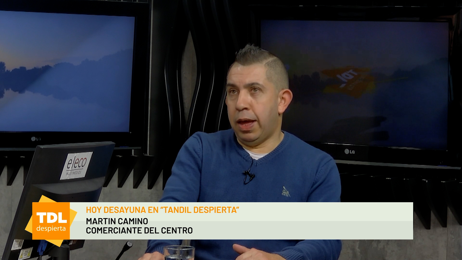 Martín Camino en Tandil Despierta por la 104.1 Tandil FM y ECO TV.