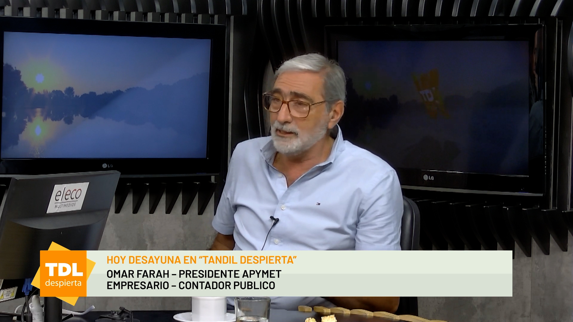 Omar Farah en Tandil Despierta por la 104.1 Tandil FM y ECO TV