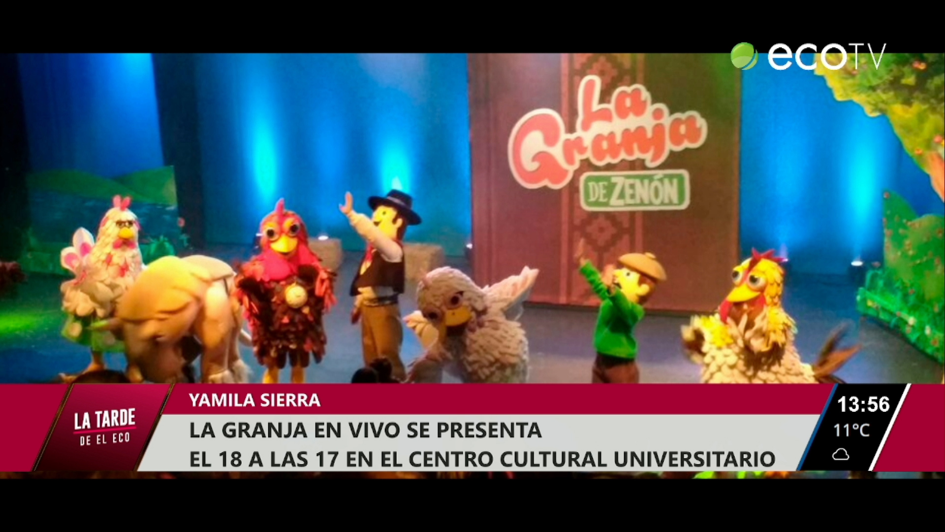 La granja en vivo se presenta el 18 a las 17 en el Centro Cultural ...