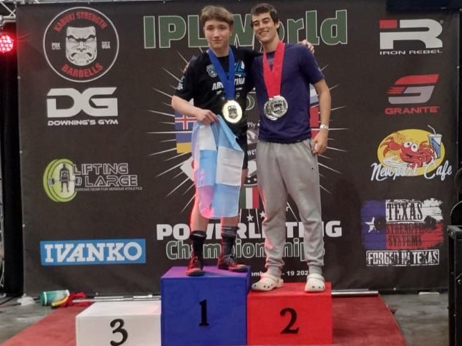 Blundo, campeón del mundo de powerlifting