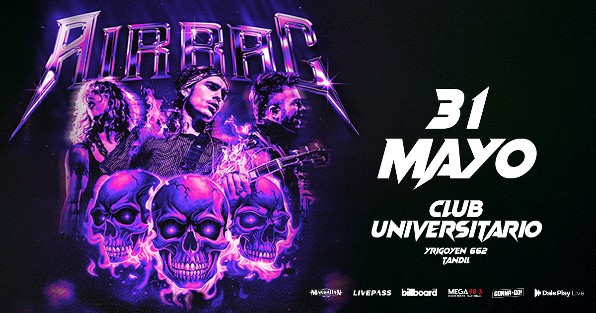 Airbag: la banda que llenó Vélez, cuatro Luna Park y llega a Tandil en mayo