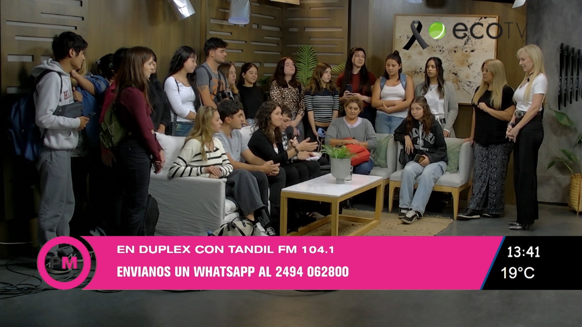 Alumnos de comunicación visitaron los estudios de Eco Tv