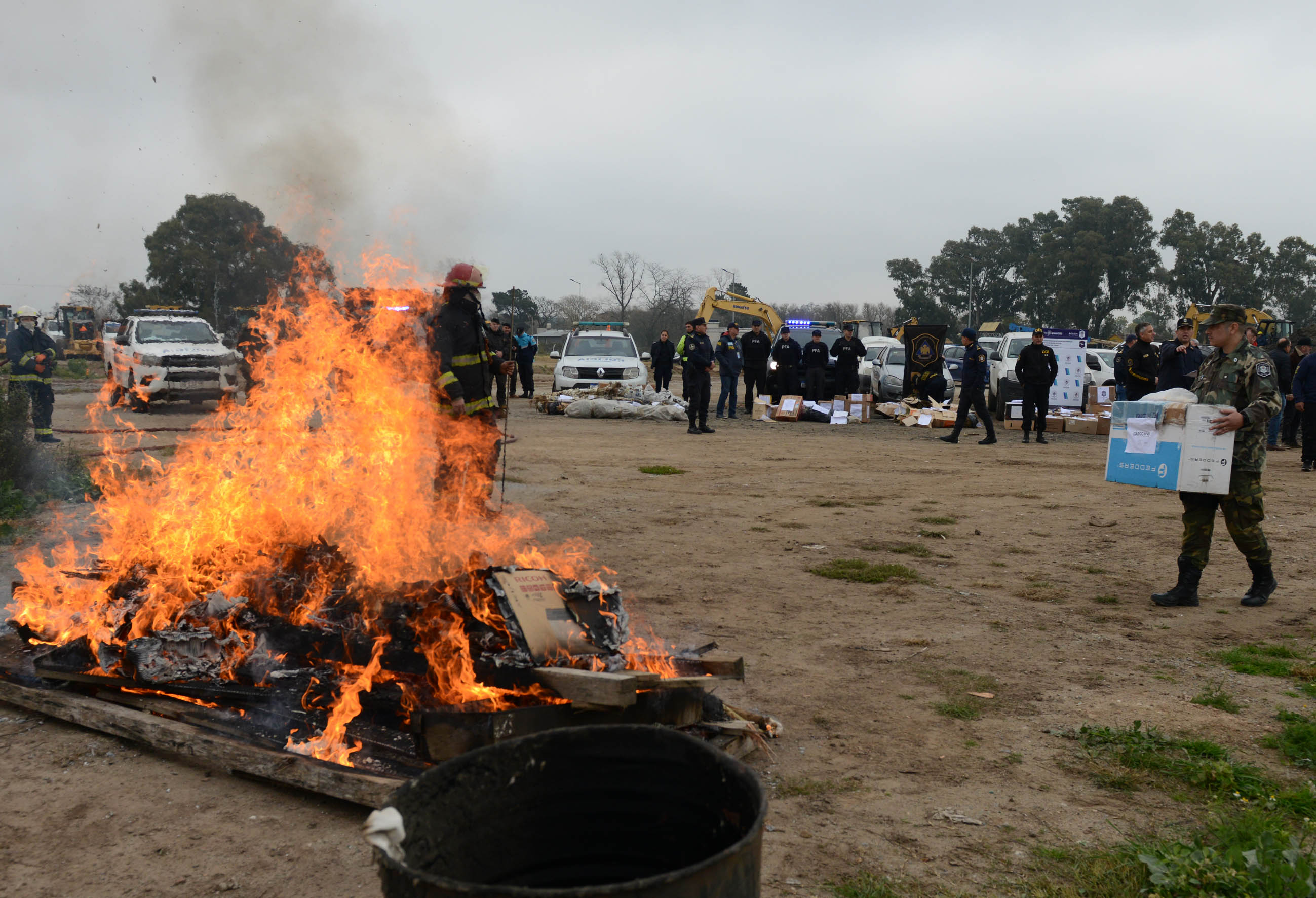 La Justicia Quemó Más De 300 Kilos De Marihuana Secuestrada En Los
