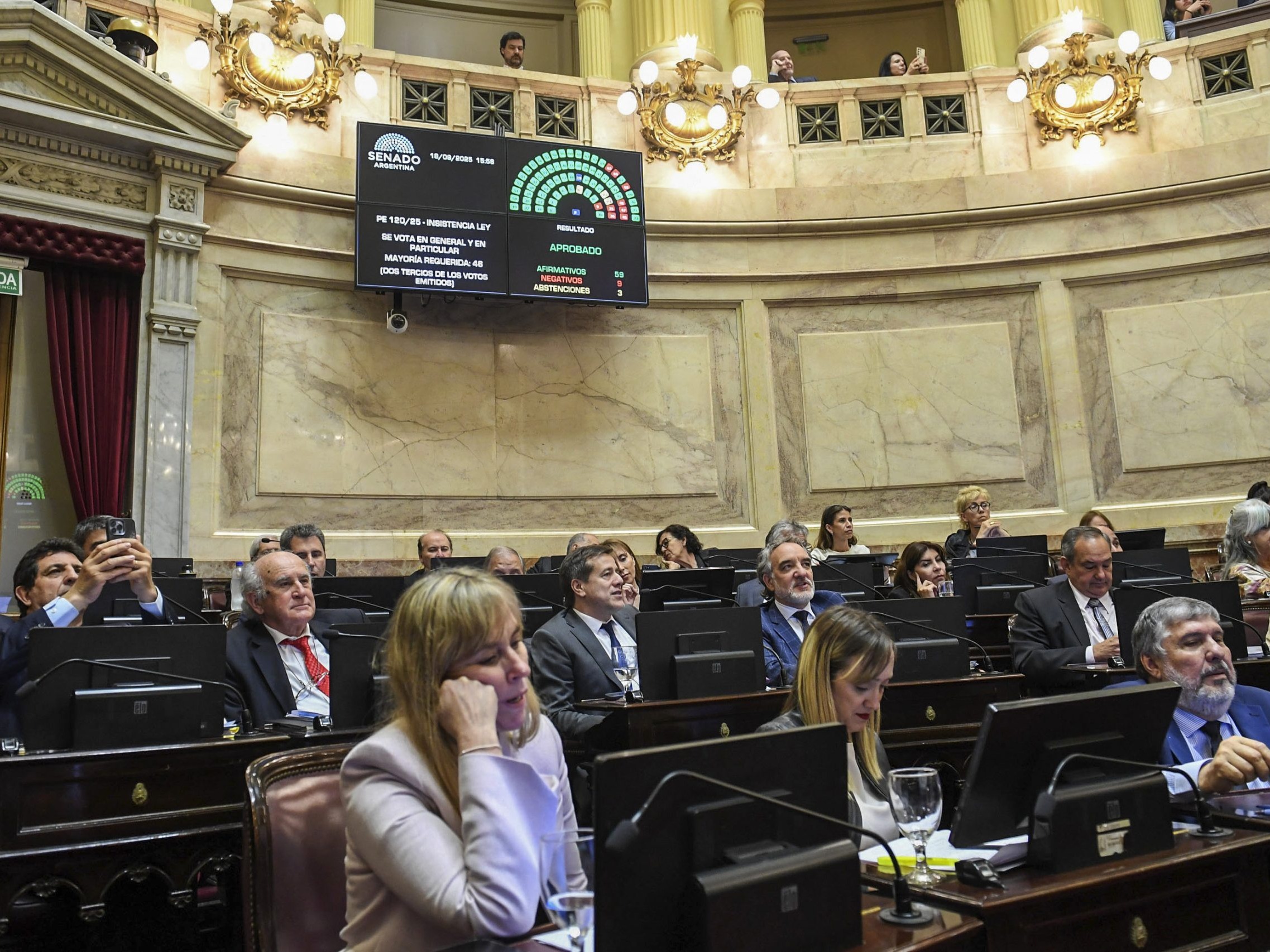 El Senado rechazó el veto al proyecto de distribución de los Aportes ...