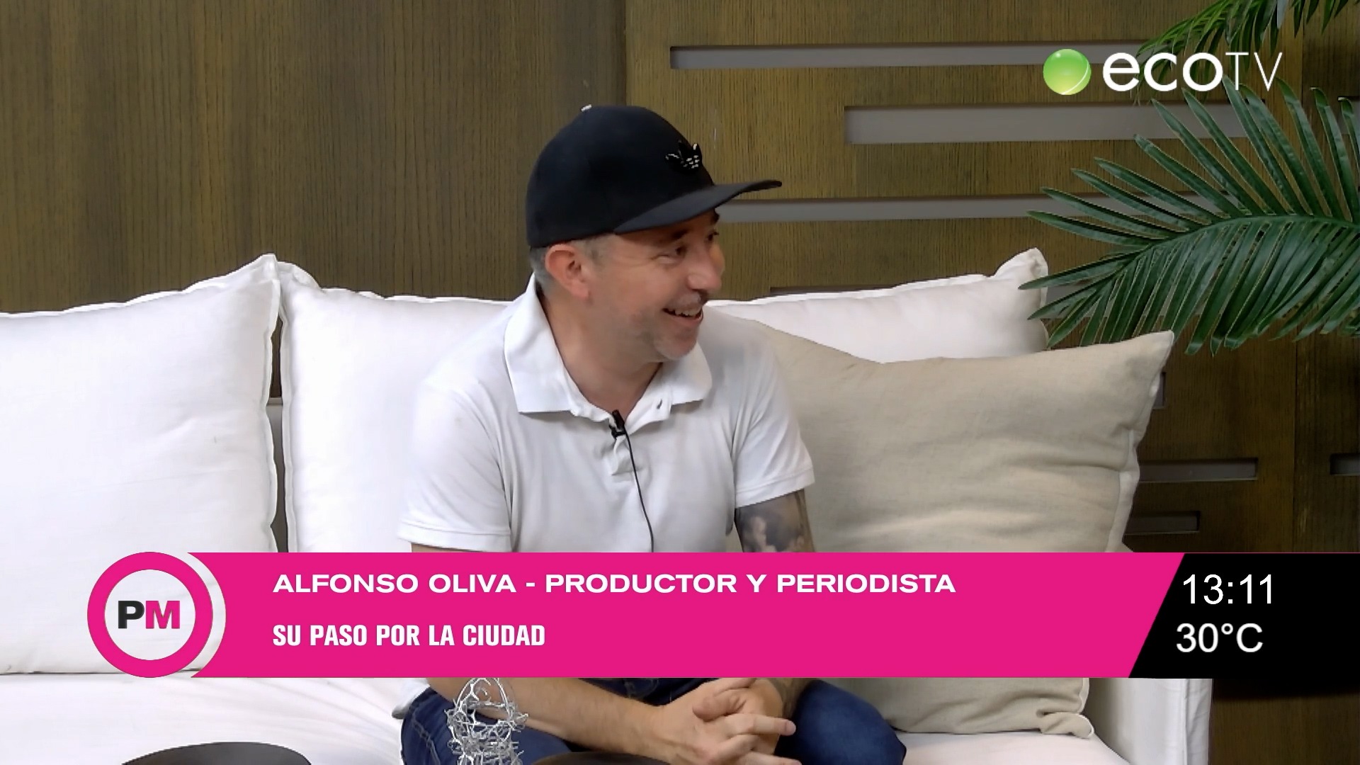 Alfonso Oliva, periodista tandilense en el canal América