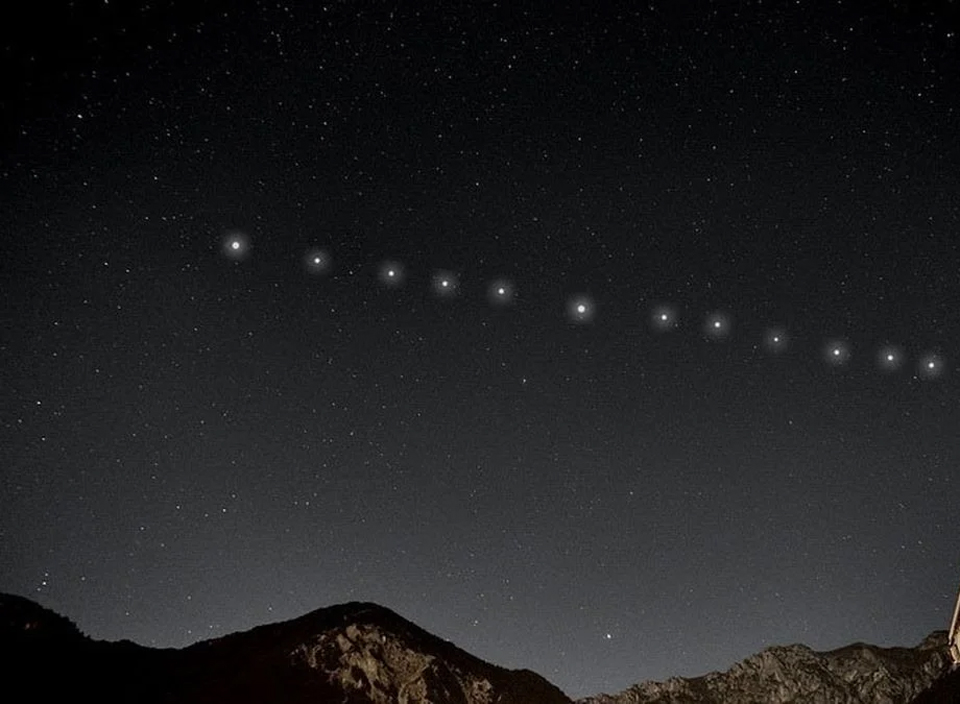 Pudo observarse el paso de la Estación Espacial China y satélites ...